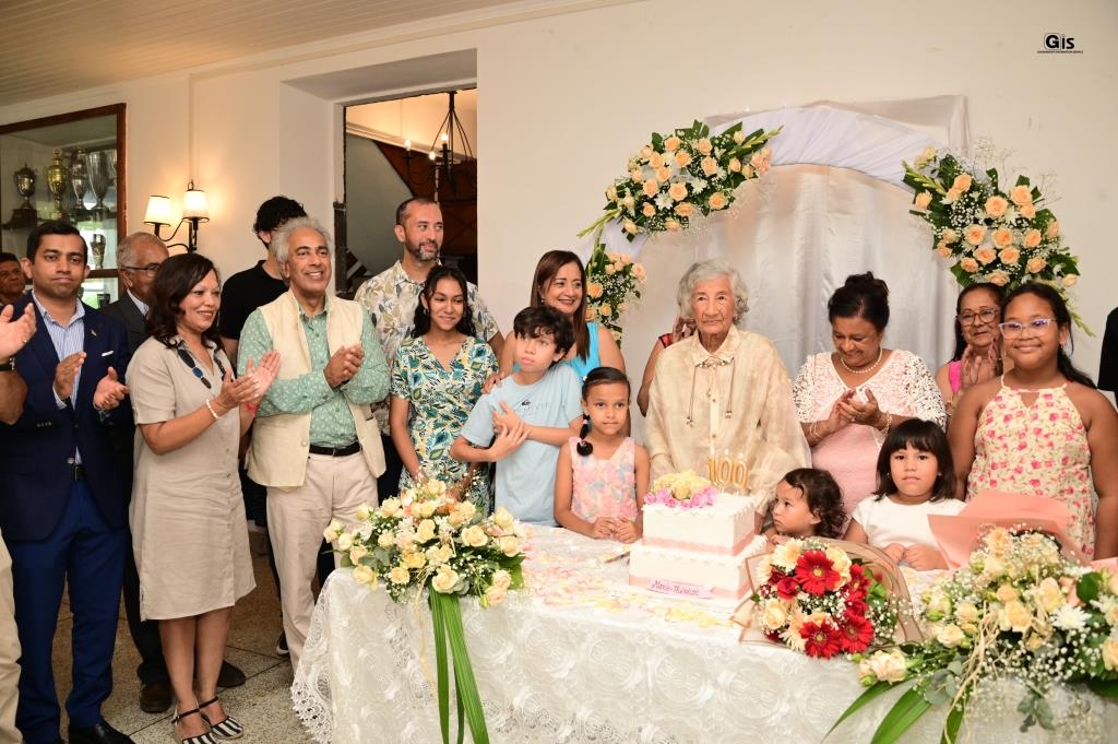 Family and friends gather to celebrate Mrs Marie Khoodoo’s 100th birthday