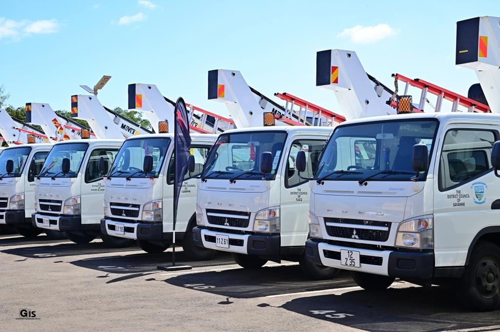 Local Authorities receive FUSO Street Lighting Lorries