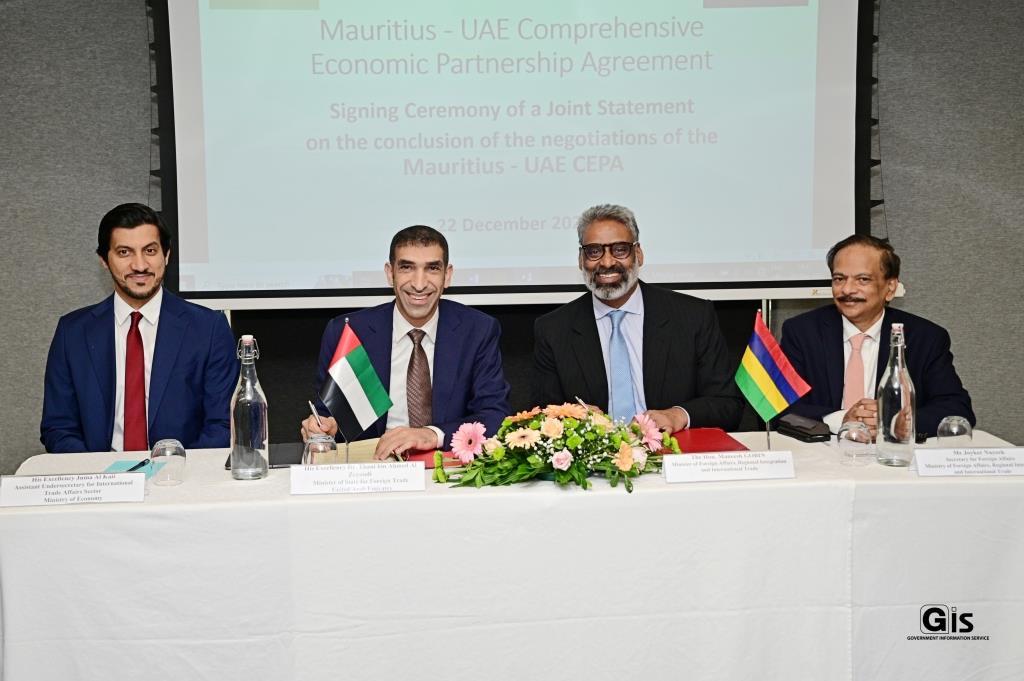 Mauritius-UAE Comprehensive Economic Partnership Agreement negotiations ...