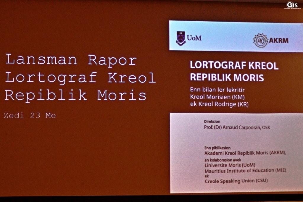 Updated edition of Report on spelling and grammatical rules of Creole ...