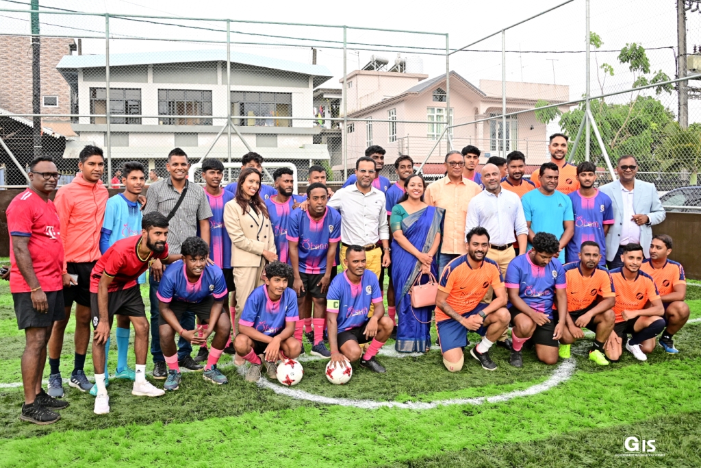 Inauguration of Mini Soccer Pitch at Mare Tabac